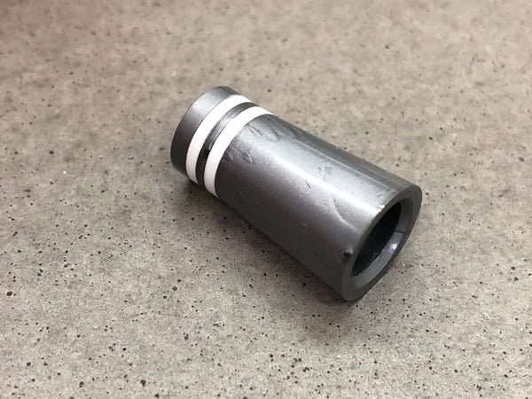 Flat-Top 12 Ferrules Metallic Silver with Double White Stripes – torquegolf